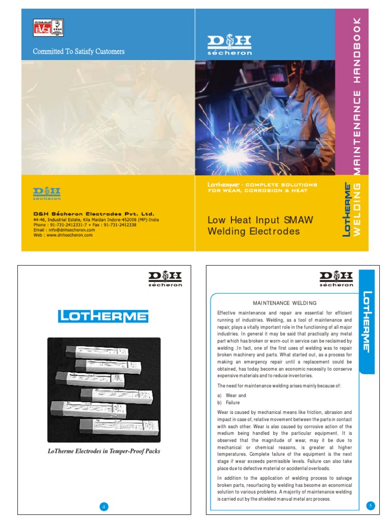 Low Heat Input SMAW Welding Electrodes | PDF | Welding | Construction