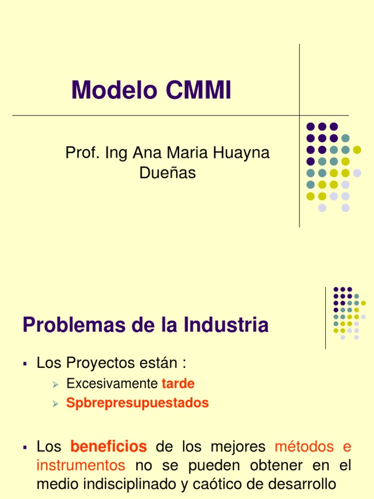 Modelo CMMi | PDF | Desarrollo de productos | Ciencia y Tecnología