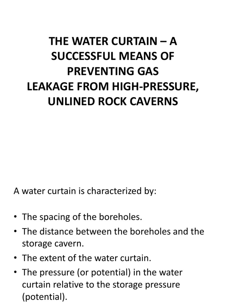 Water Curtain Design for Gas Leakage Prevention | PDF | Natural Gas ...
