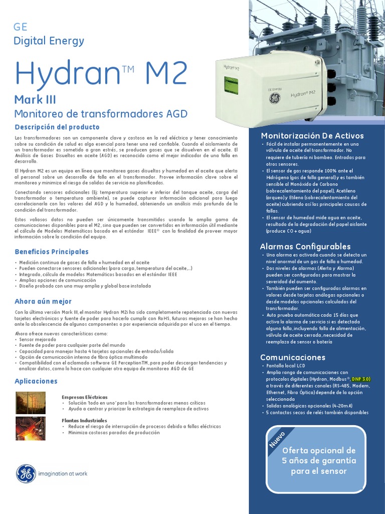 Hydran M2 | PDF | Transformador | Sensor