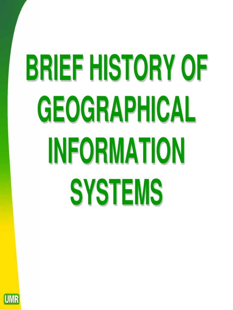 History of GIS | Geographic Information System | Map