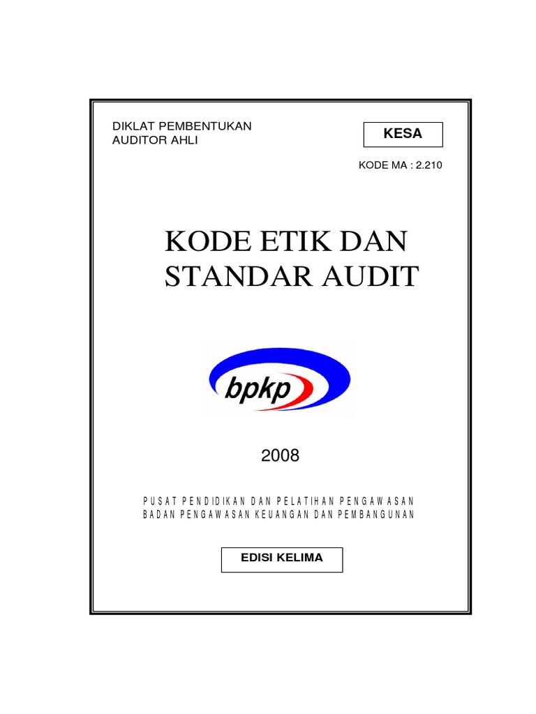 Kode Etik Dan Standar Audit | PDF
