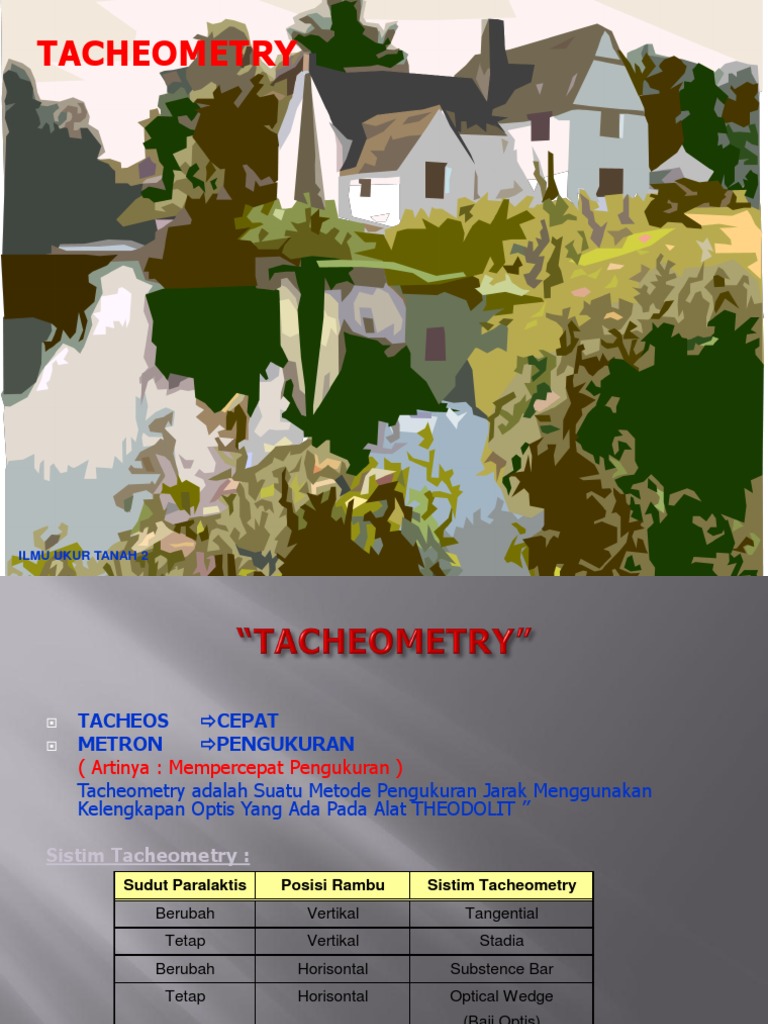 Tacheometry | PDF