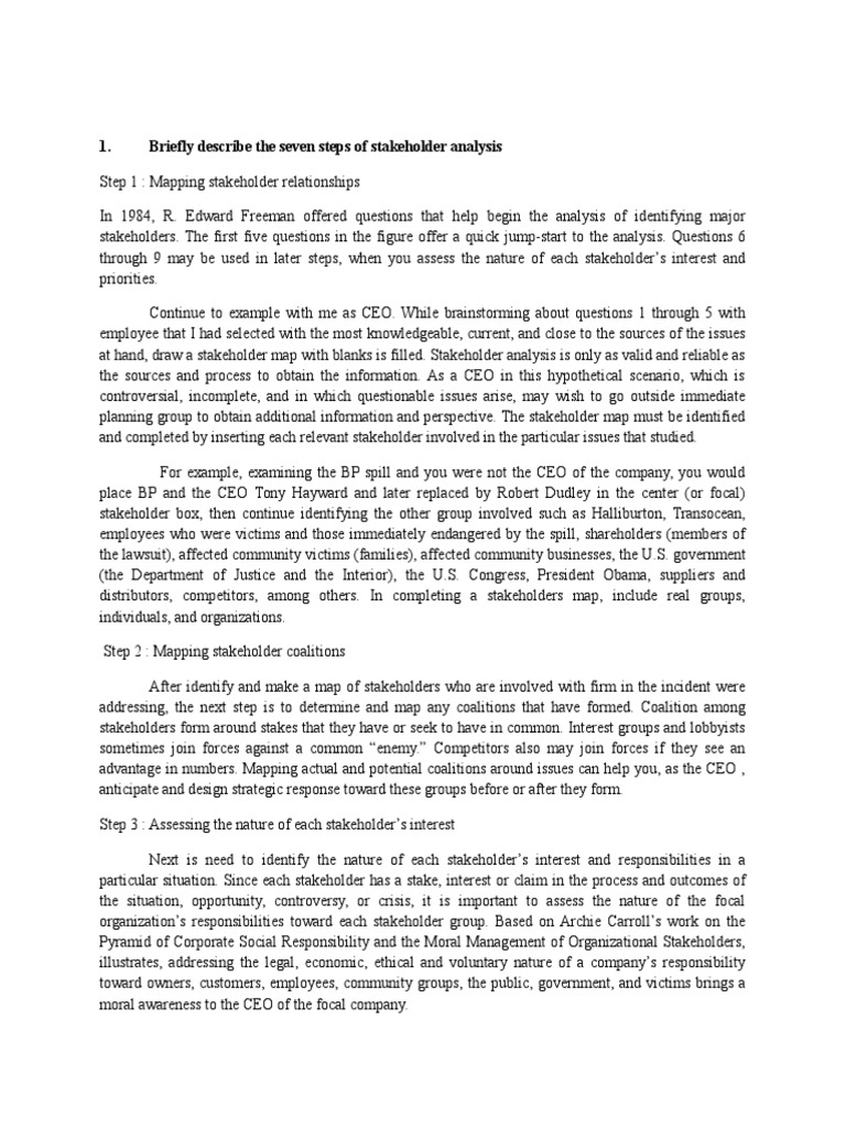 Enron Case Study | PDF | Stakeholder (Corporate) | Bp