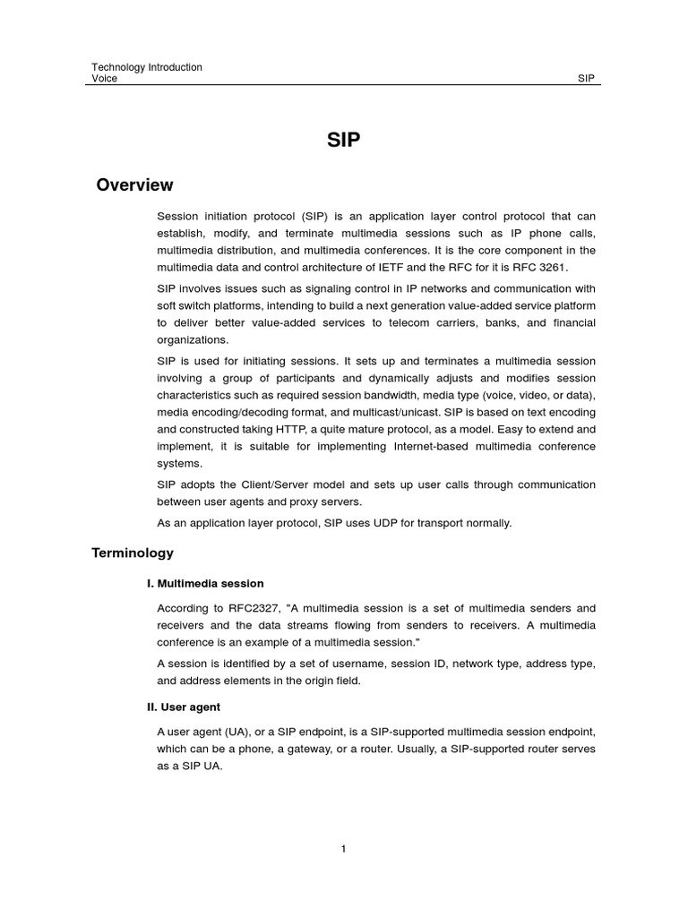SIP Introduction | Session Initiation Protocol | Data Transmission