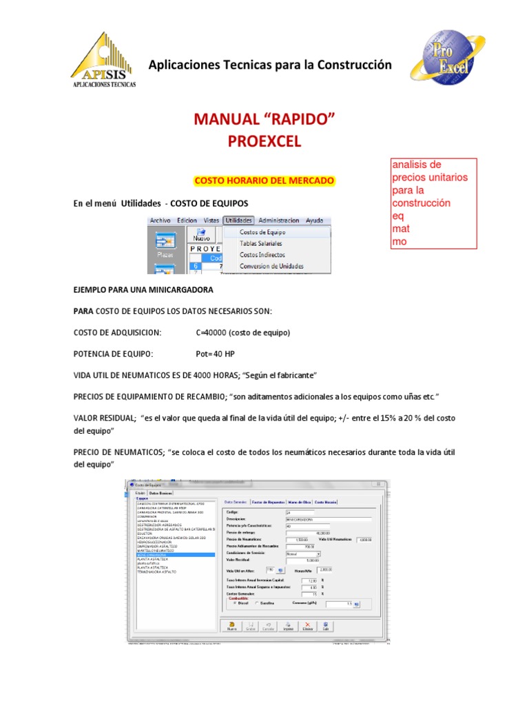 ProExcel: Manual Rápido de Presupuestación | PDF | Presupuesto ...