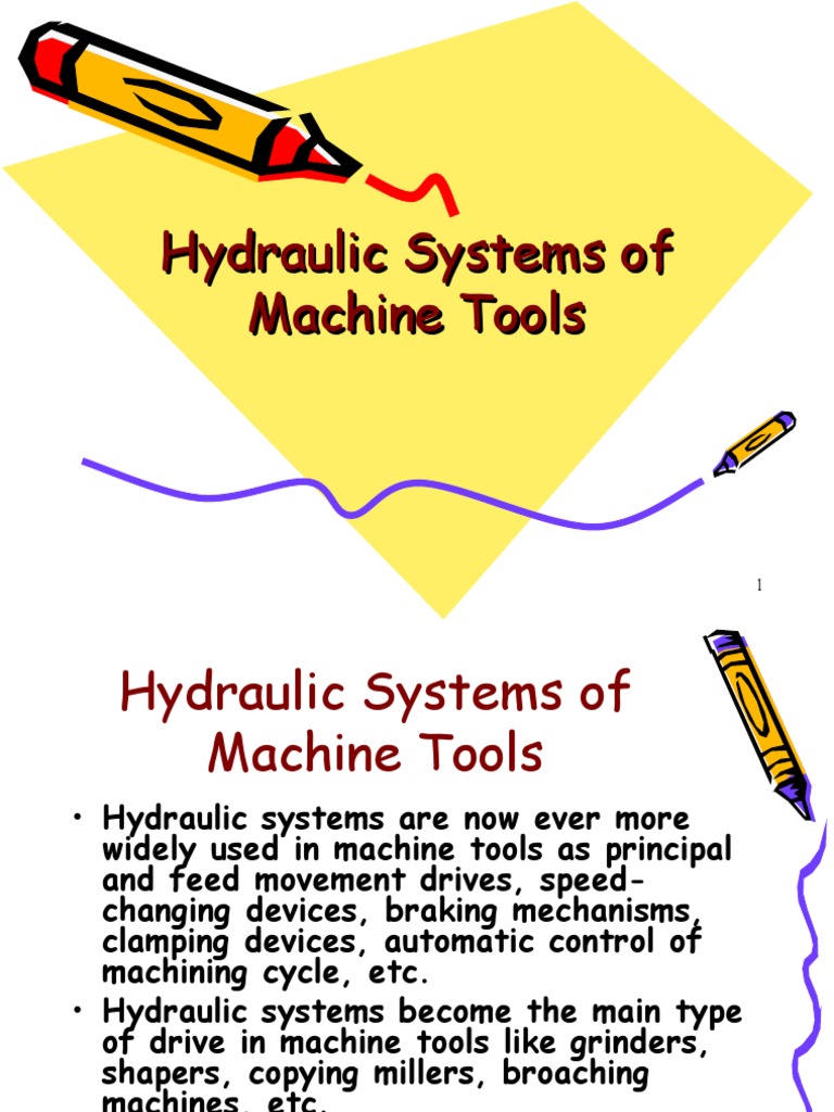 Lecture 5 - Hydraulic Systems of Machine Tools | PDF | Pump | Gear