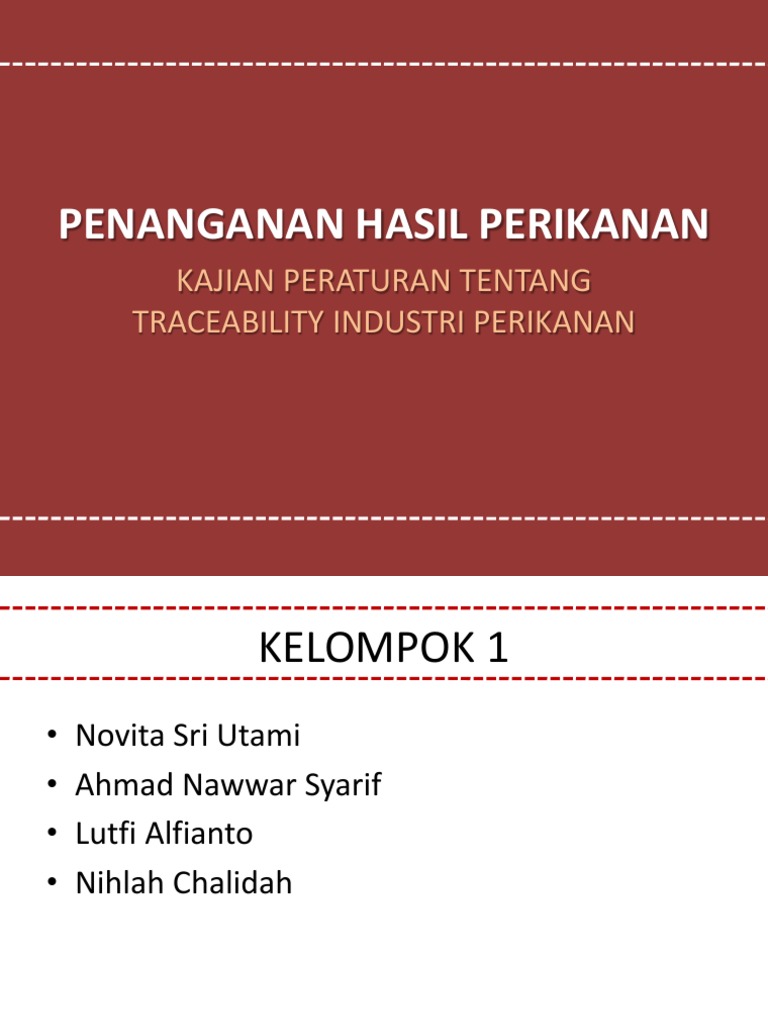 Presentasi PHP Traceability - Kelompok 1 | PDF