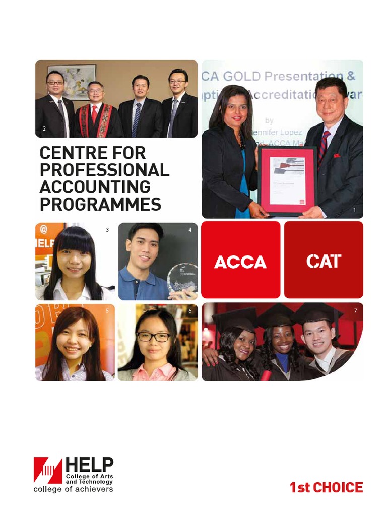 Acca Brochure 2014 Final Pdf Pdf Accounting Business