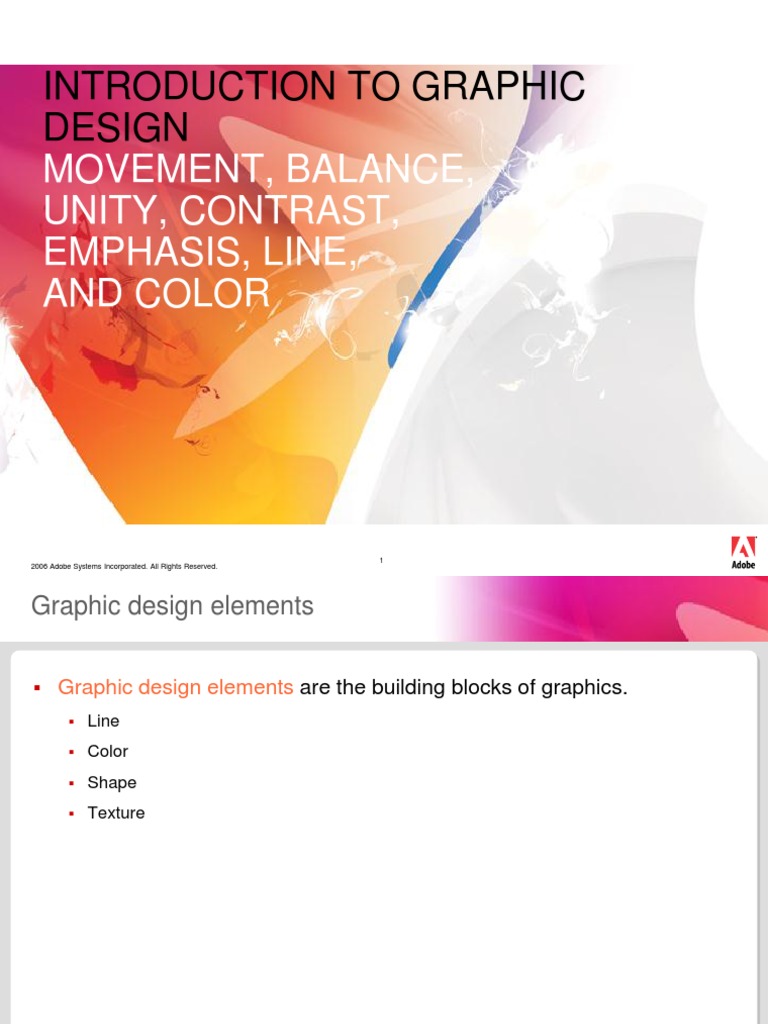 Introduction To Graphic Design: Movement, Balance, Unity, Contrast ...