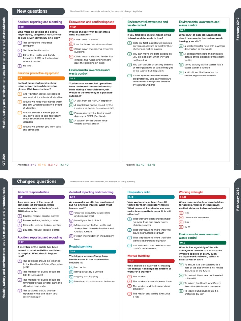 Cscs Professional | PDF | Traffic Collision | Waste