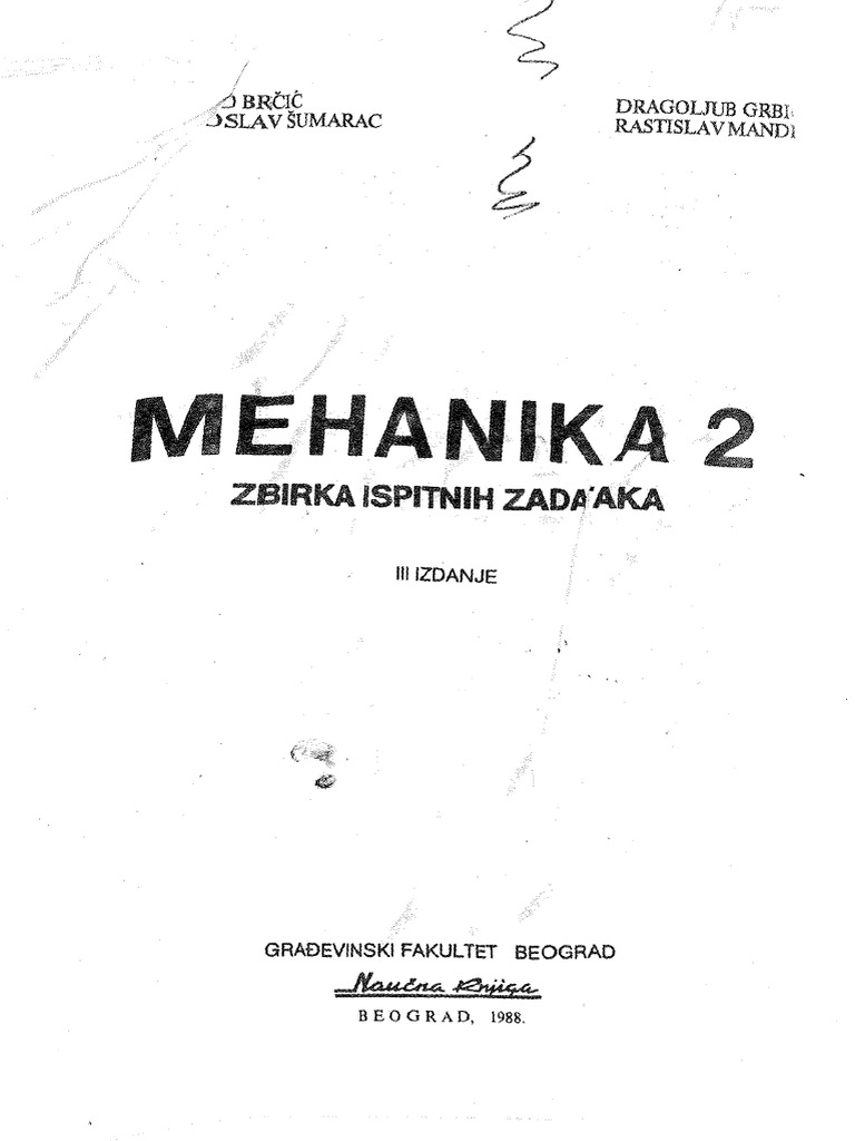 Mehanika 2. - 1 | PDF