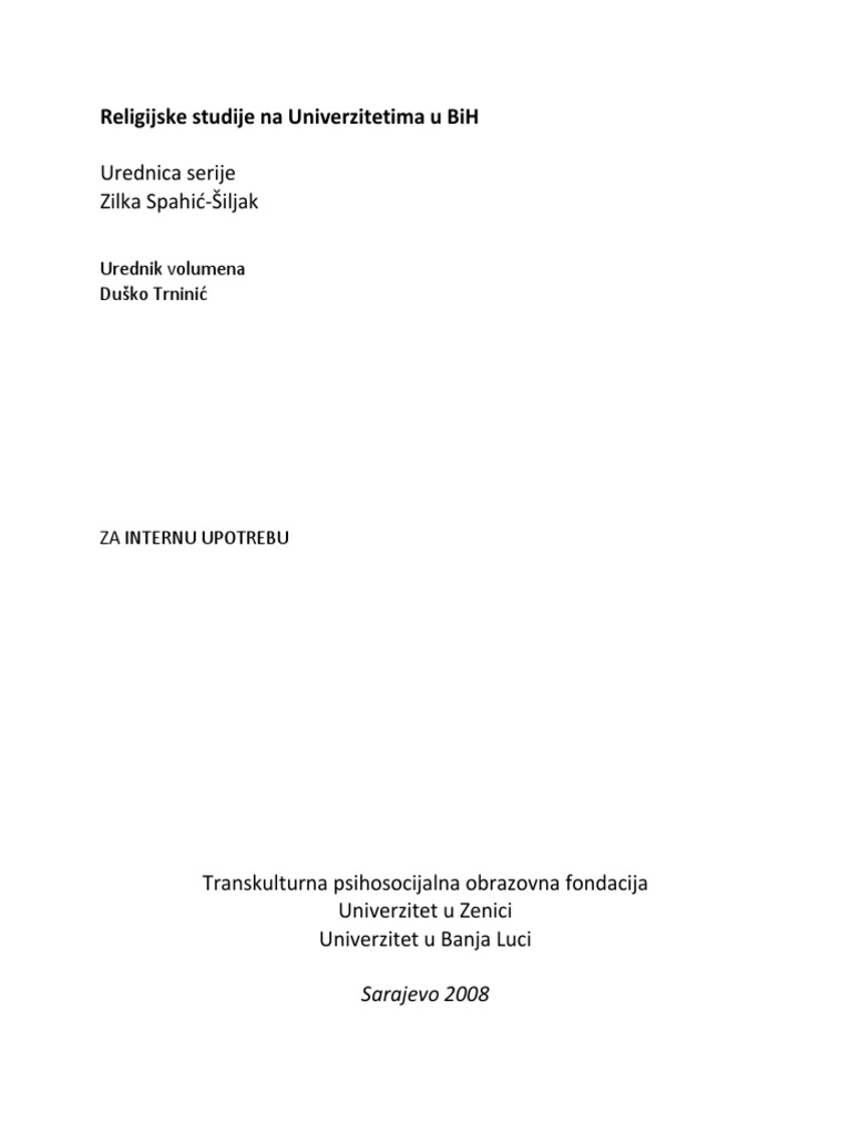 Novi Religijski Pokreti Dusko PDF | PDF