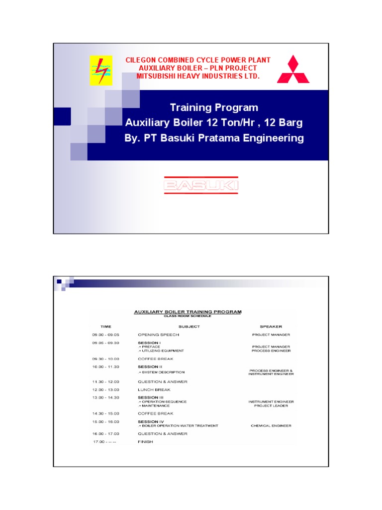 Auxilary Boiler Basuki Inc) | PDF | Valve | Boiler