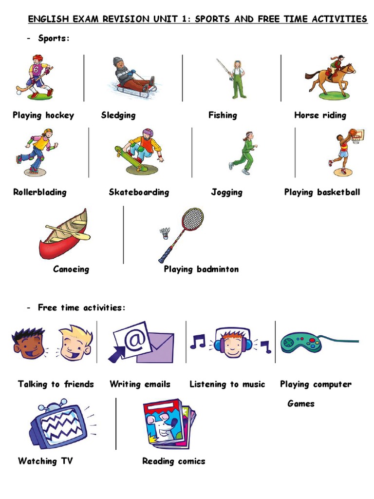 English Exam Revision Unit 1 | PDF