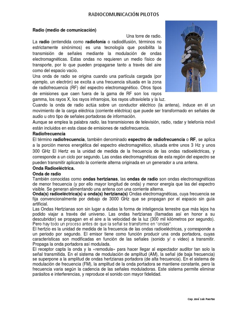A.I. Radiocomunicaciones Guia de Radiocomunicación | PDF | Alta frecuencia | Frecuencia de radio