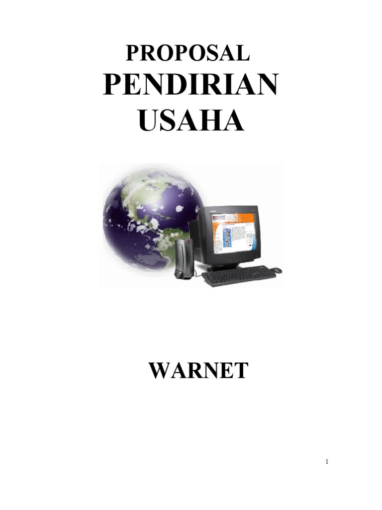 Proposal Usaha Warnet | PDF