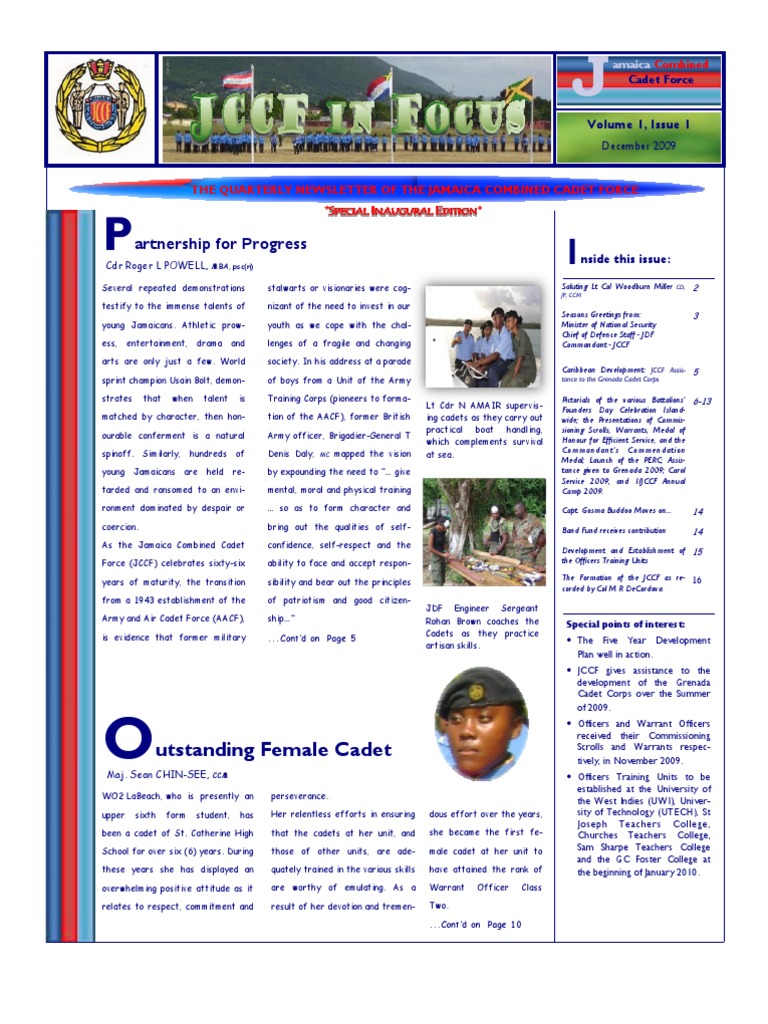 JCCF: Celebrating 66 Years | PDF | Cadet | Jamaica