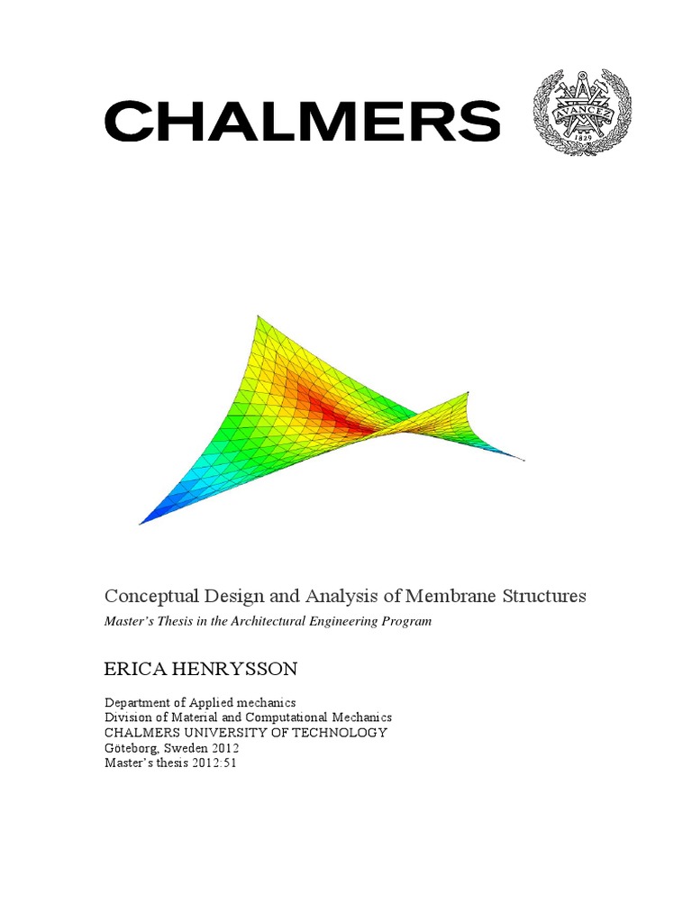 Analysis of Membrane Structures | PDF | Stress (Mechanics) | Force