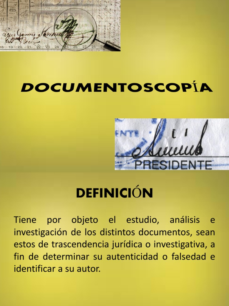 DOCUMENTOSCOPÍA | PDF | Grafología | Documento