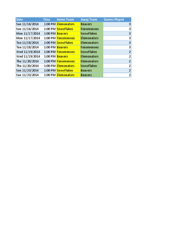 Toon Schedule | PDF