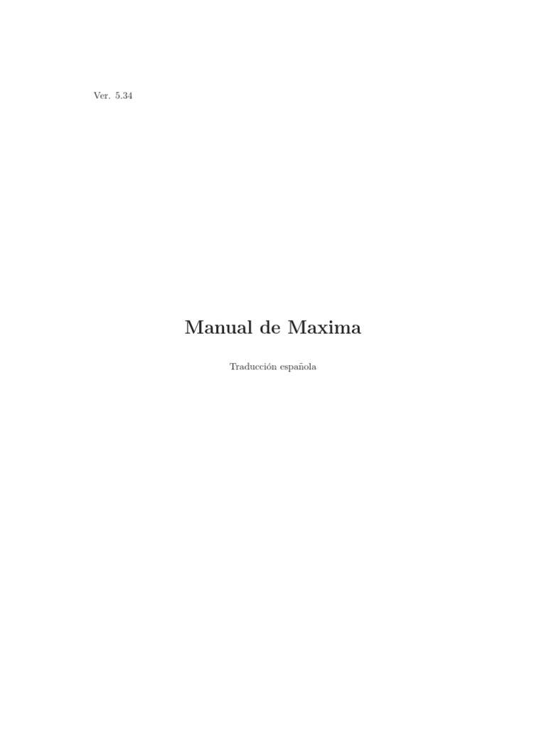 Maxima | Descargar gratis PDF | Tensor | Conceptos matemáticos