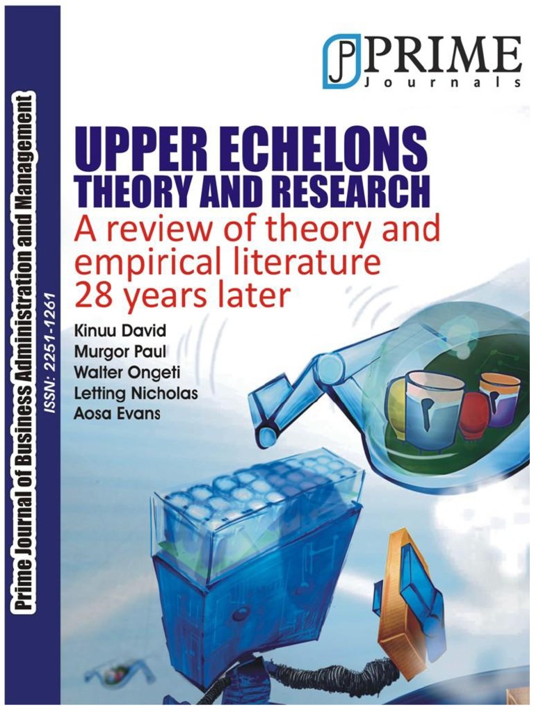 Upper Echelons Theory and Research - REVIEW of 28 Years | PDF ...
