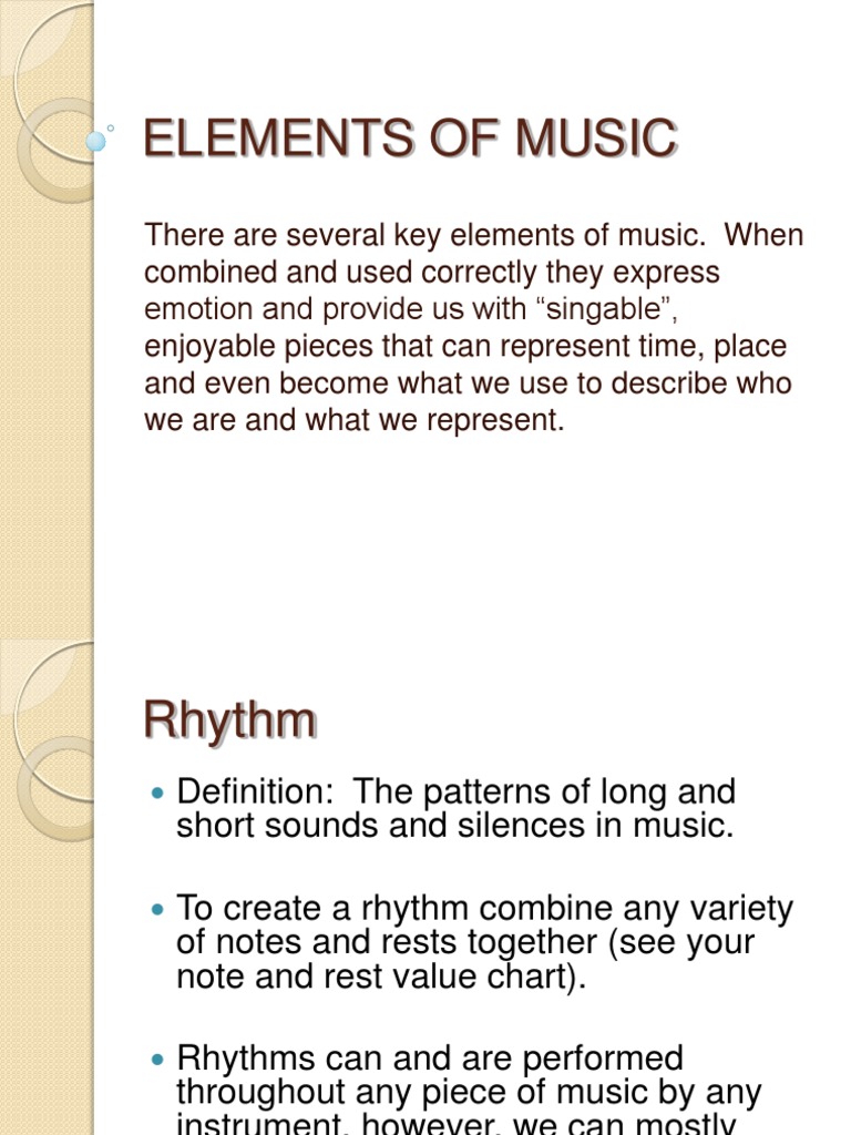 Elements of Music | PDF | Tempo | Clef