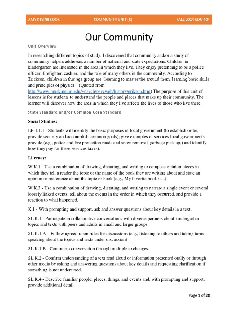 Community Unit | PDF | Mail | Conversation