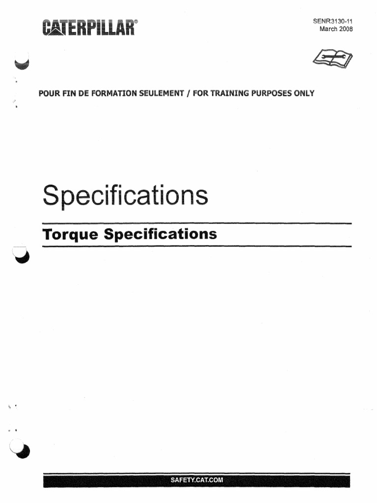 Specifications Torque | PDF | Screw | Nut (Hardware)