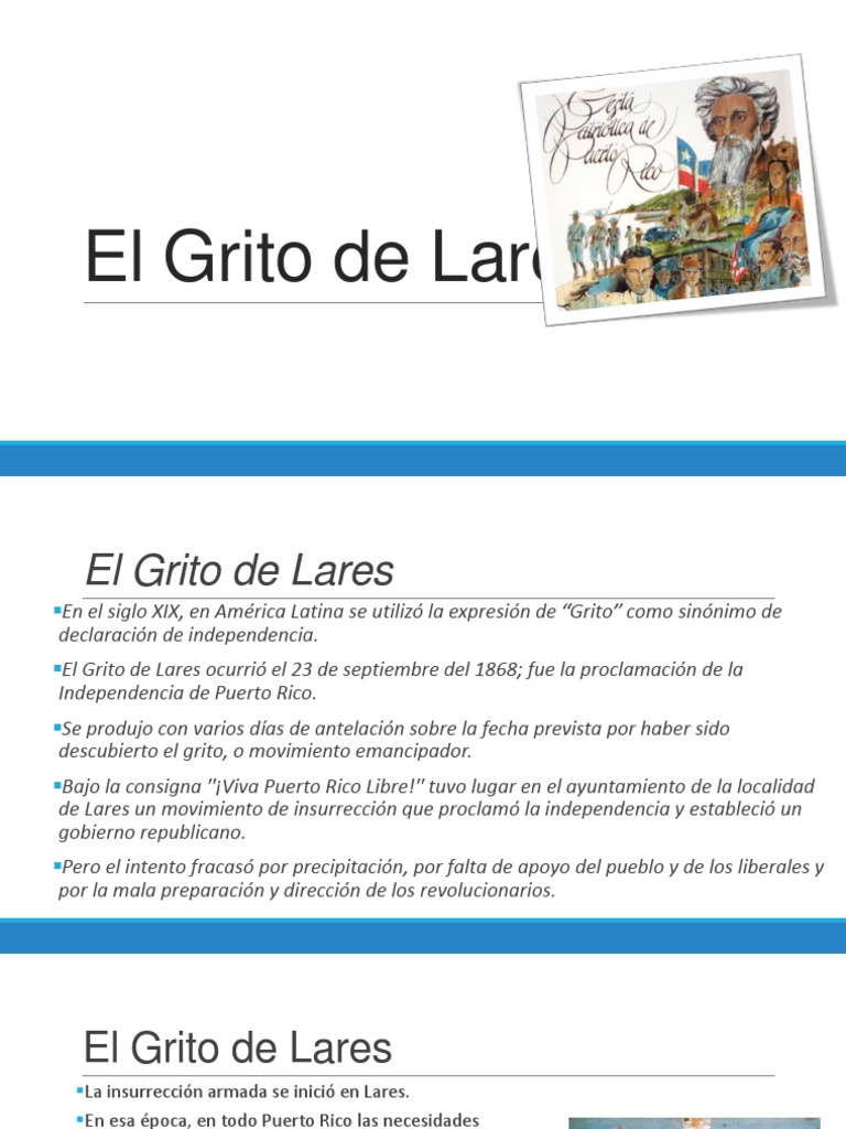 El Grito de Lares | PDF | Agitación | Conflicto armado