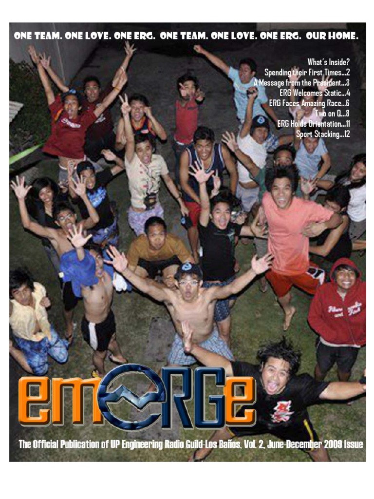 One Team. One Love. One Erg. One Team. One Love. One Erg. Our Home | PDF