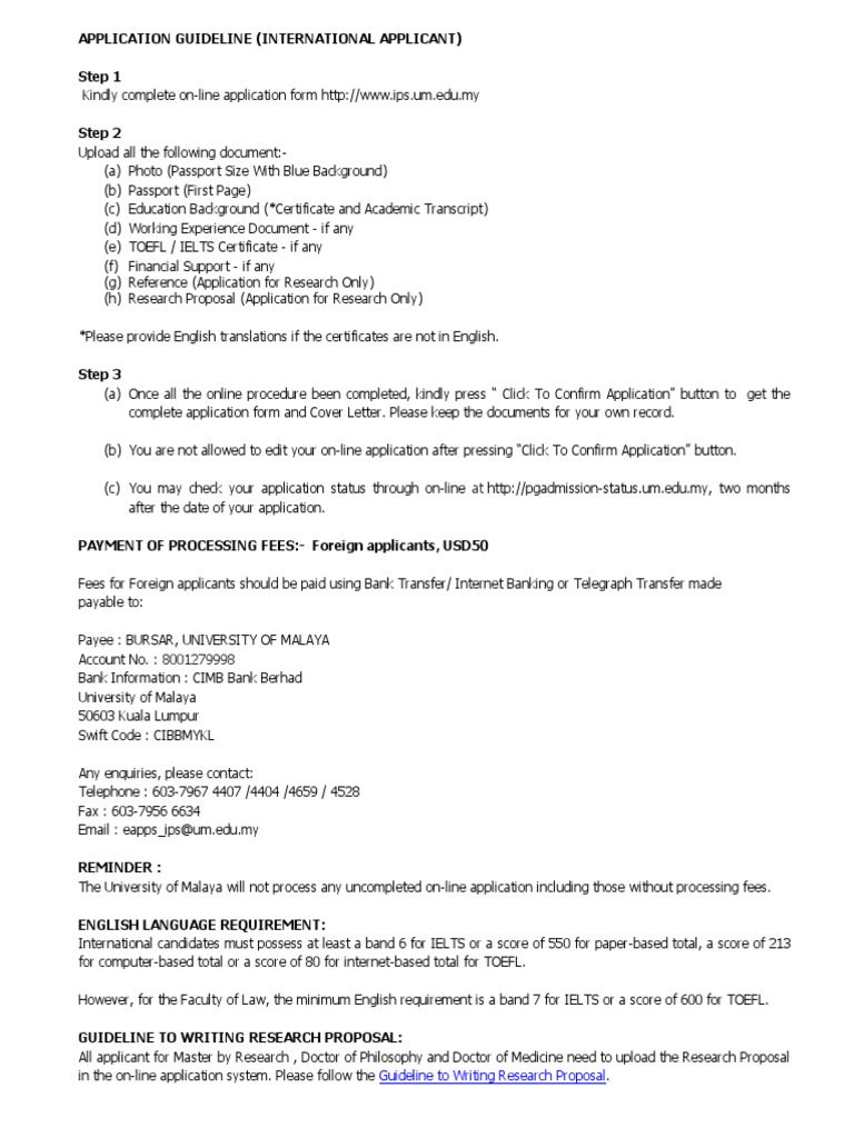 International Applicant Application Guide | PDF
