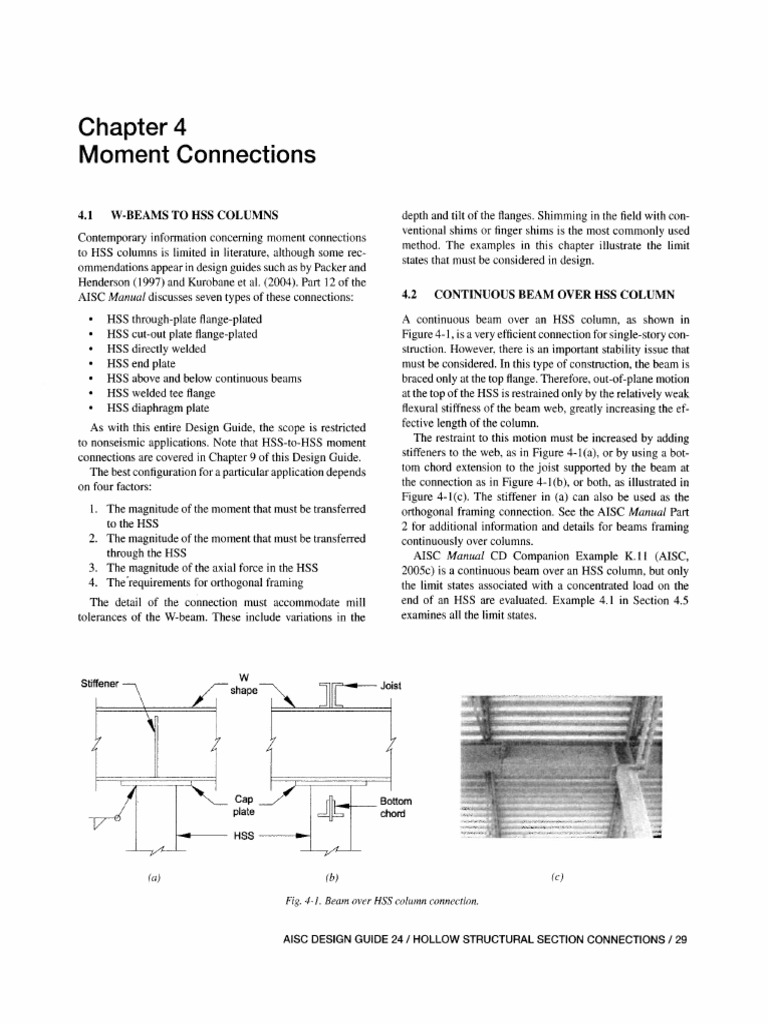 Steel HSS Connection CHPT 4 | PDF