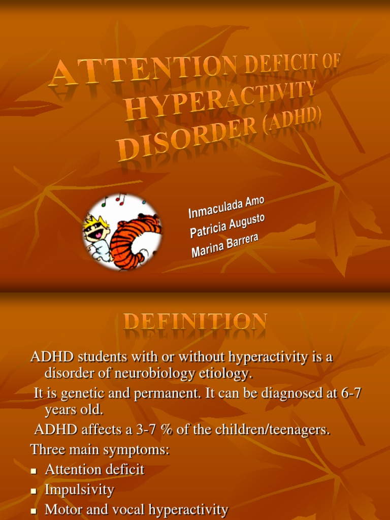 Adhd Power Point | PDF | Attention Deficit Hyperactivity Disorder ...