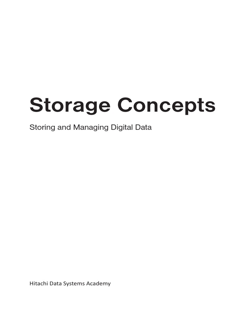 Storage Concepts Storing and Managing Digital Data | PDF | File System ...