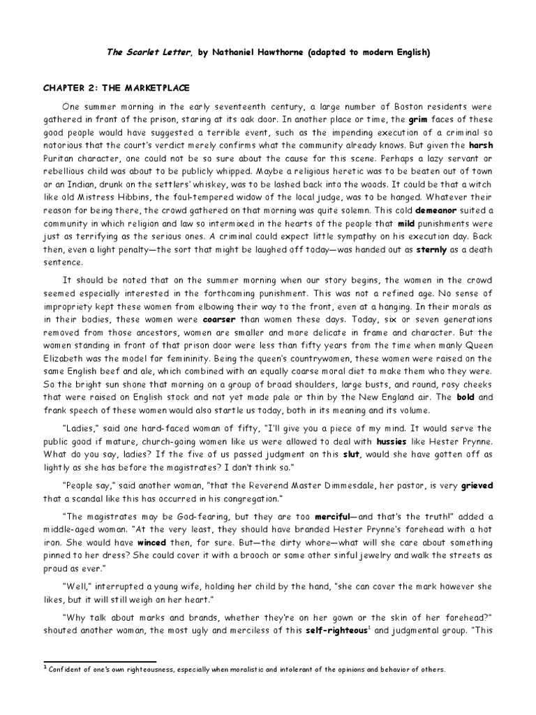 The Scarlet Letter - Chapter 2 | The Scarlet Letter | Shame