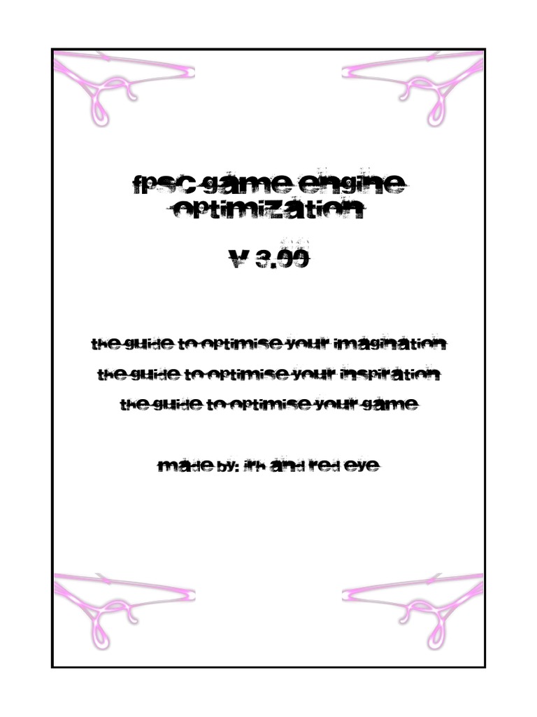 FPSC Game Engine Source Optimization | PDF | Rendering (Computer ...
