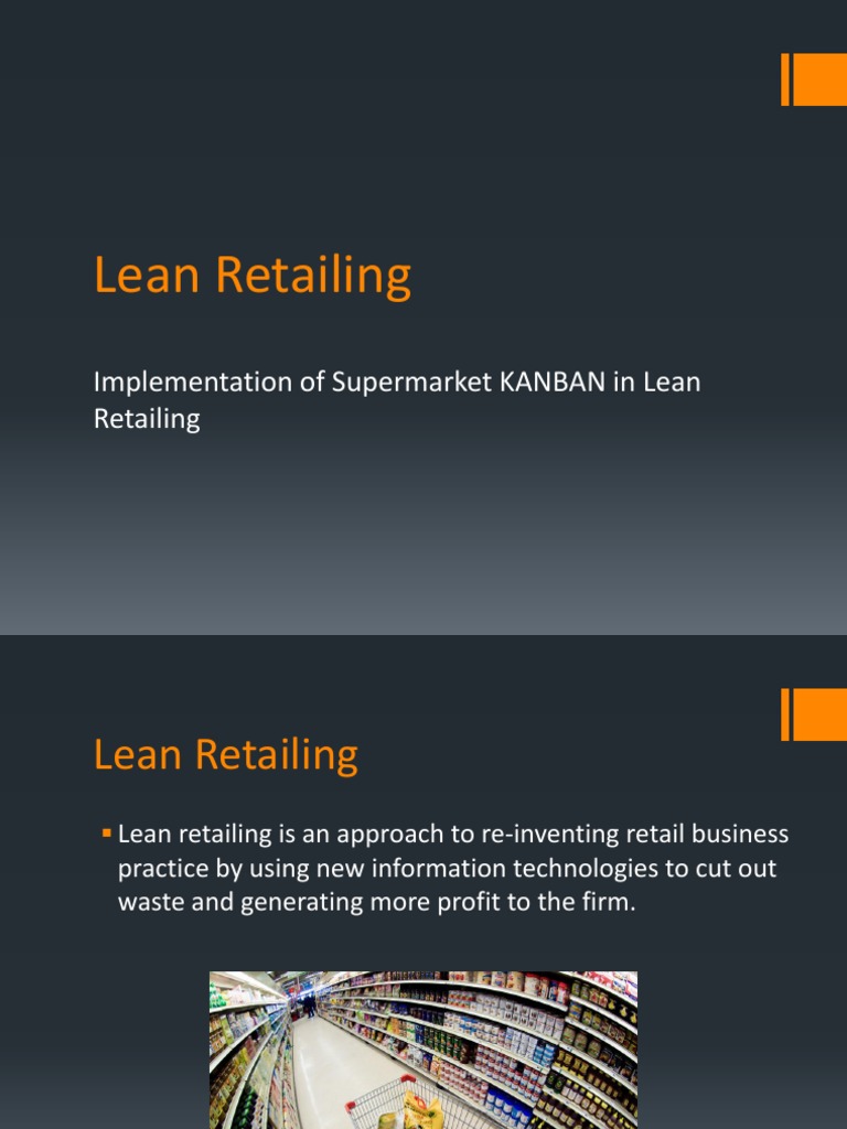Lean Retail | PDF | Lean Manufacturing | Retail