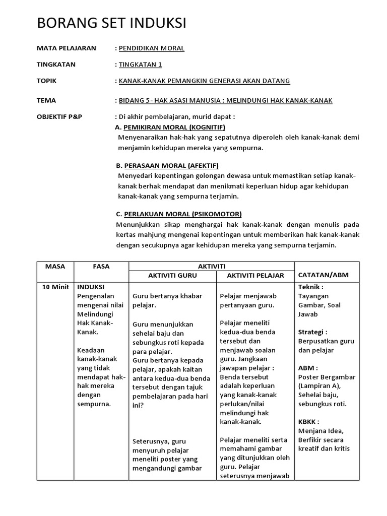 Set Induksi | PDF | Karier & Perkembangan | Kesehatan Holistik