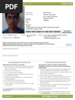 Digital Sat Seating Chart | PDF