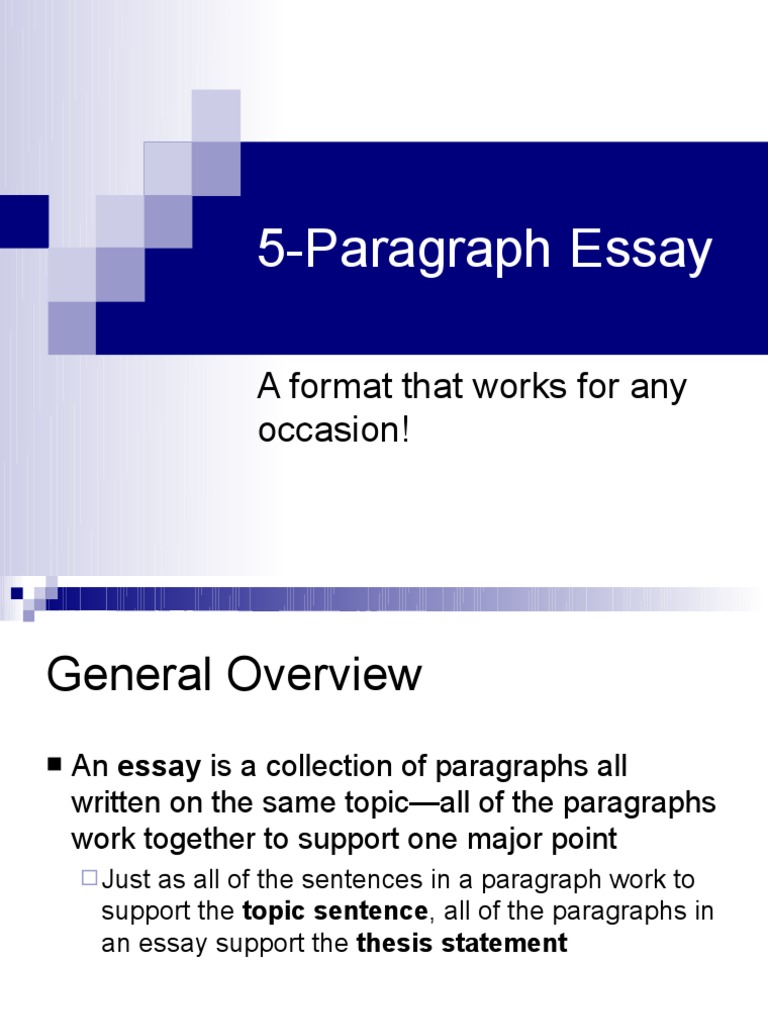 5-Paragraph Essay Format Guide | PDF | Essays | Paragraph