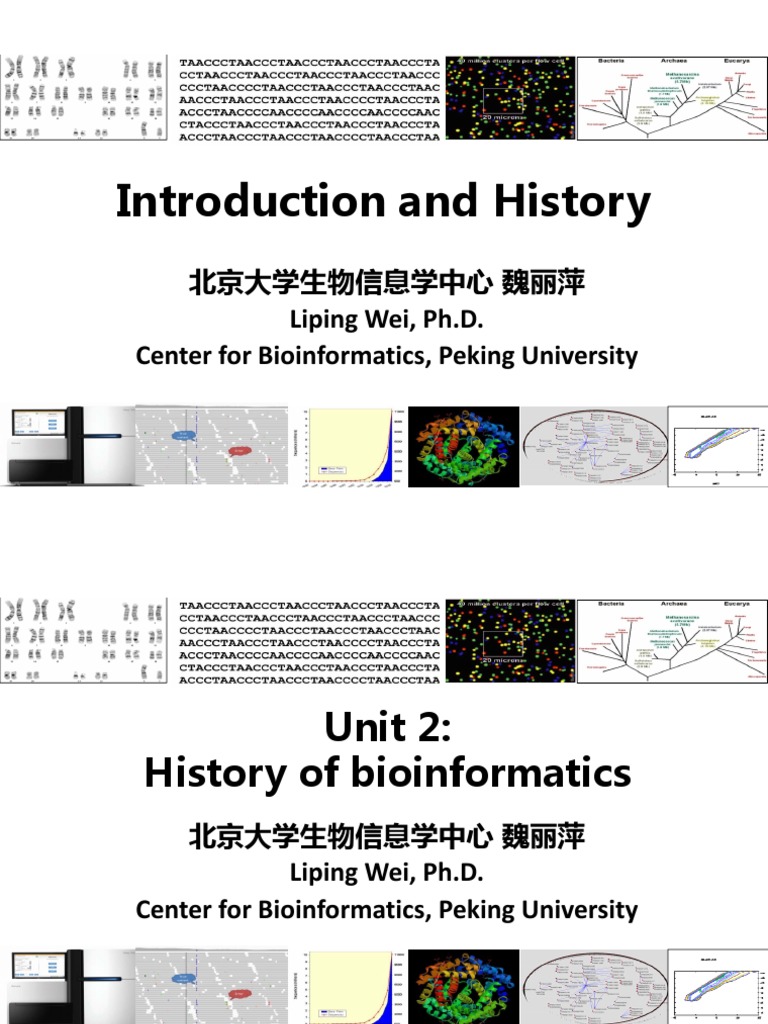 1 1 2 History of Bioinformatics | PDF