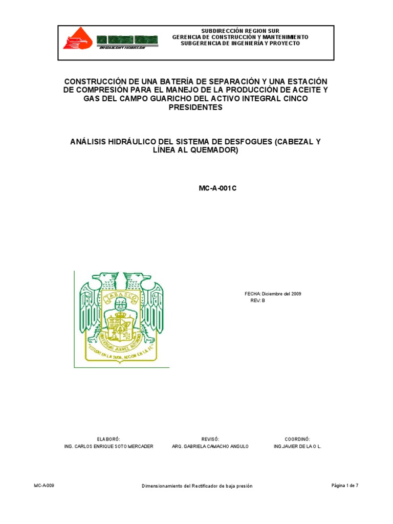 An Hidr Api STD 521 | PDF | Gases | Mecánica de fluidos