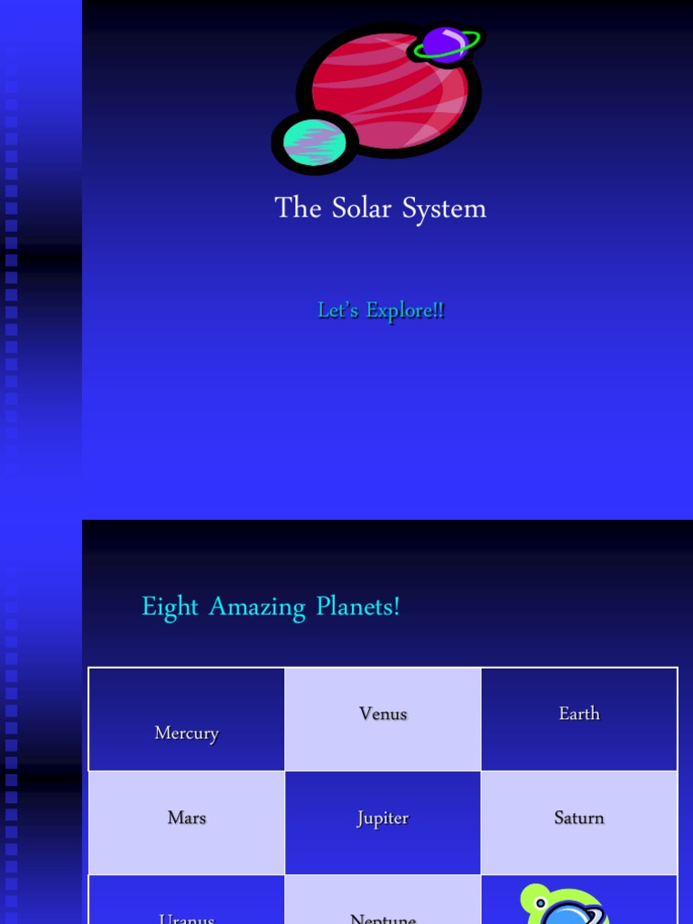 Explore the Eight Planets of Our Solar System | PDF