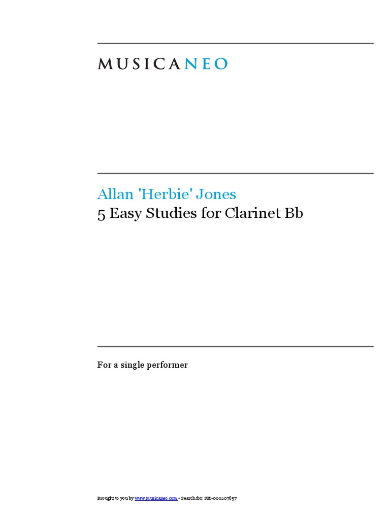 Easy Studies Clarinet | PDF
