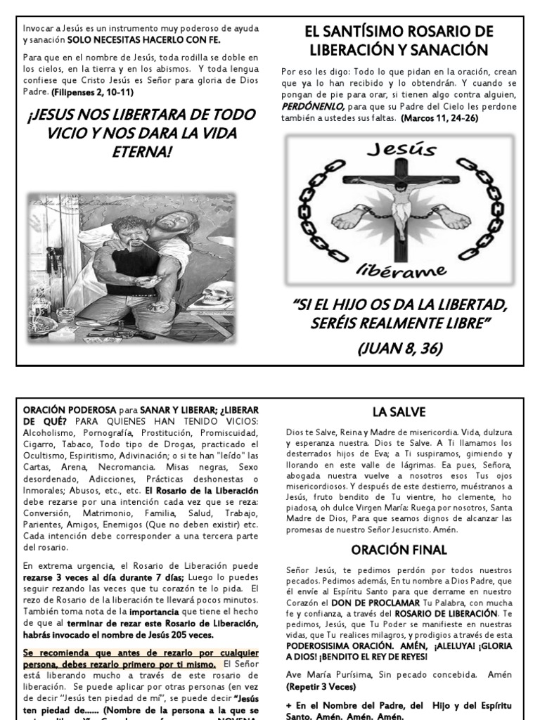 Rosario Liberacion Oración María Madre De Jesús