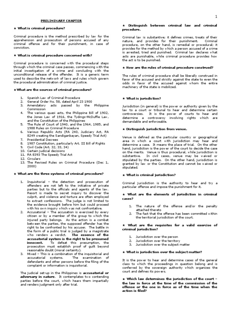 Overview of Criminal Procedure Basics | PDF | Prosecutor | Jurisdiction