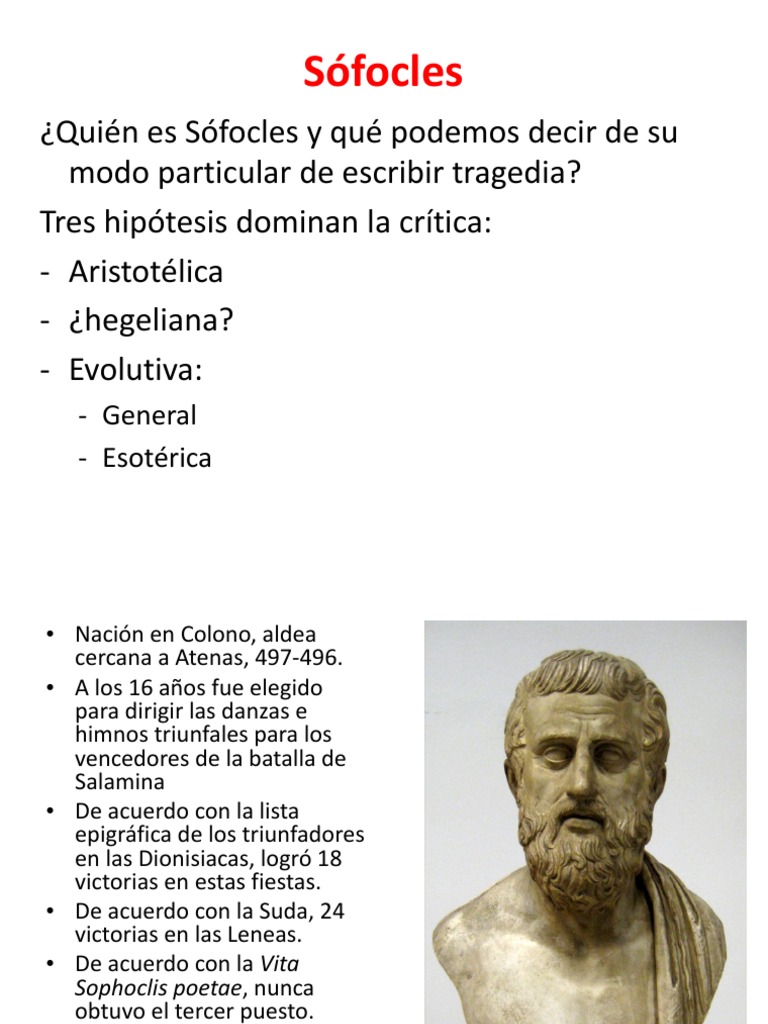 Sofocles | Sófocles | Tragedia griega