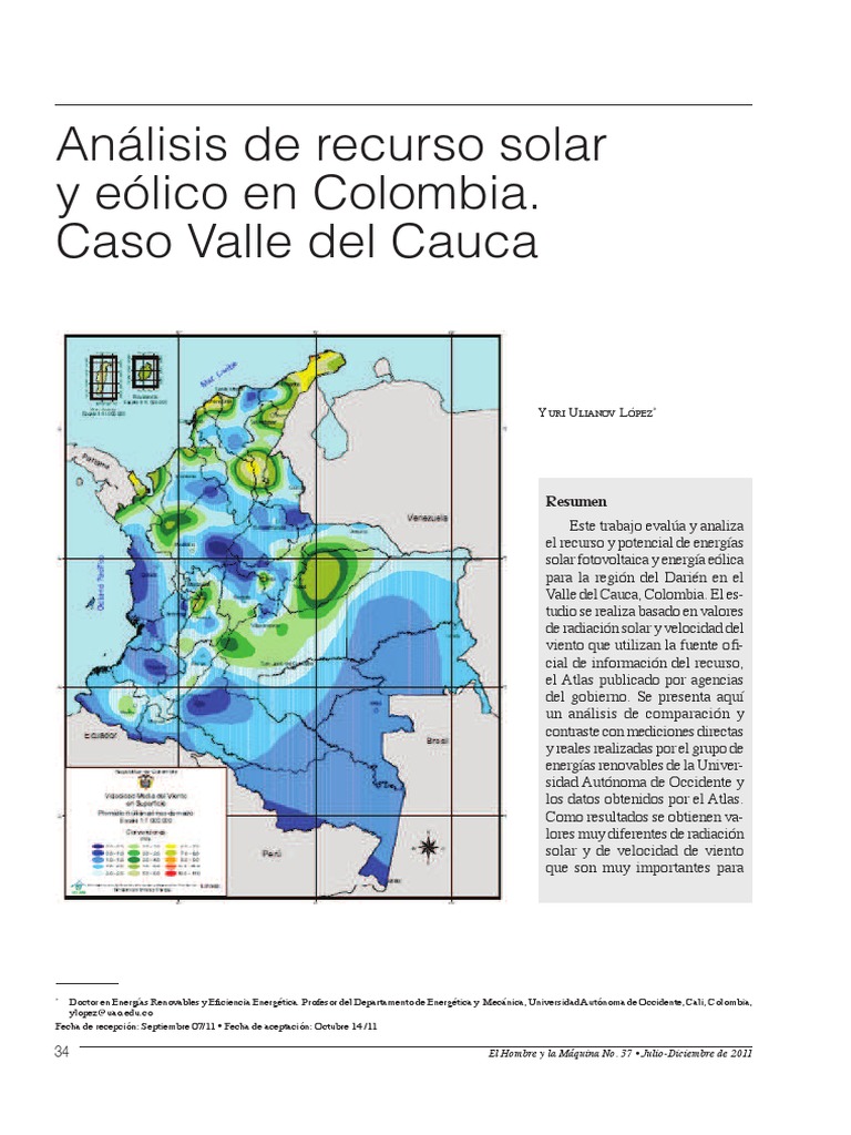 Mapas de Colombia | PDF | Energía solar | Energía eólica